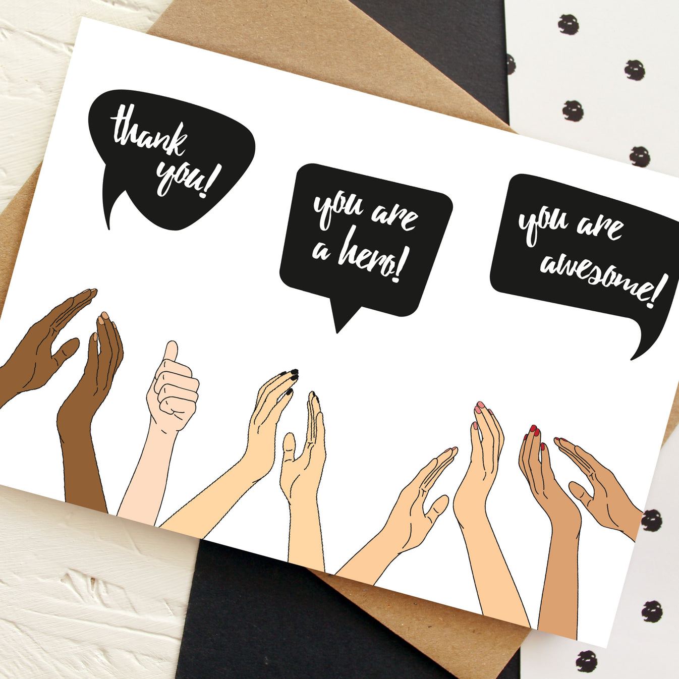 You're a Hero Clapping Hands NHS Thank You Card – Cheerful Geek